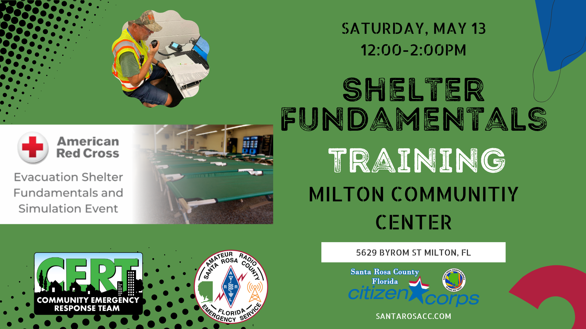 Shelter Training & SimulationSanta Rosa County FL Citizen Corps